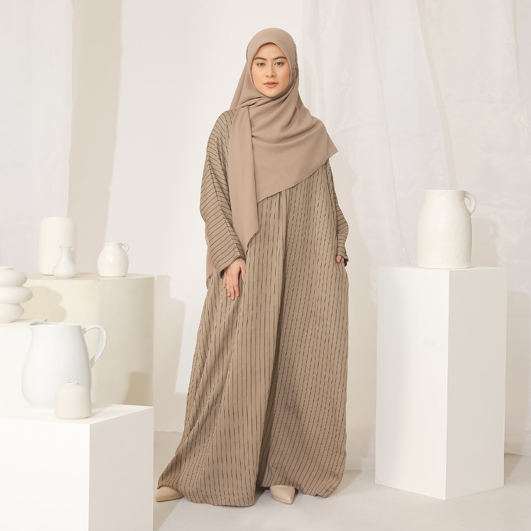 Halifa Abaya Dress Cappuccino – Lozy