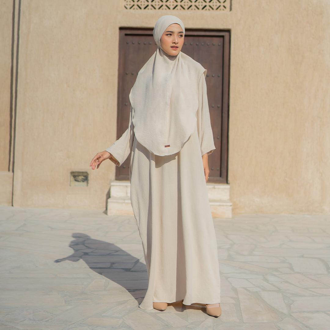 Hasna Abaya Set Ivory – Lozy