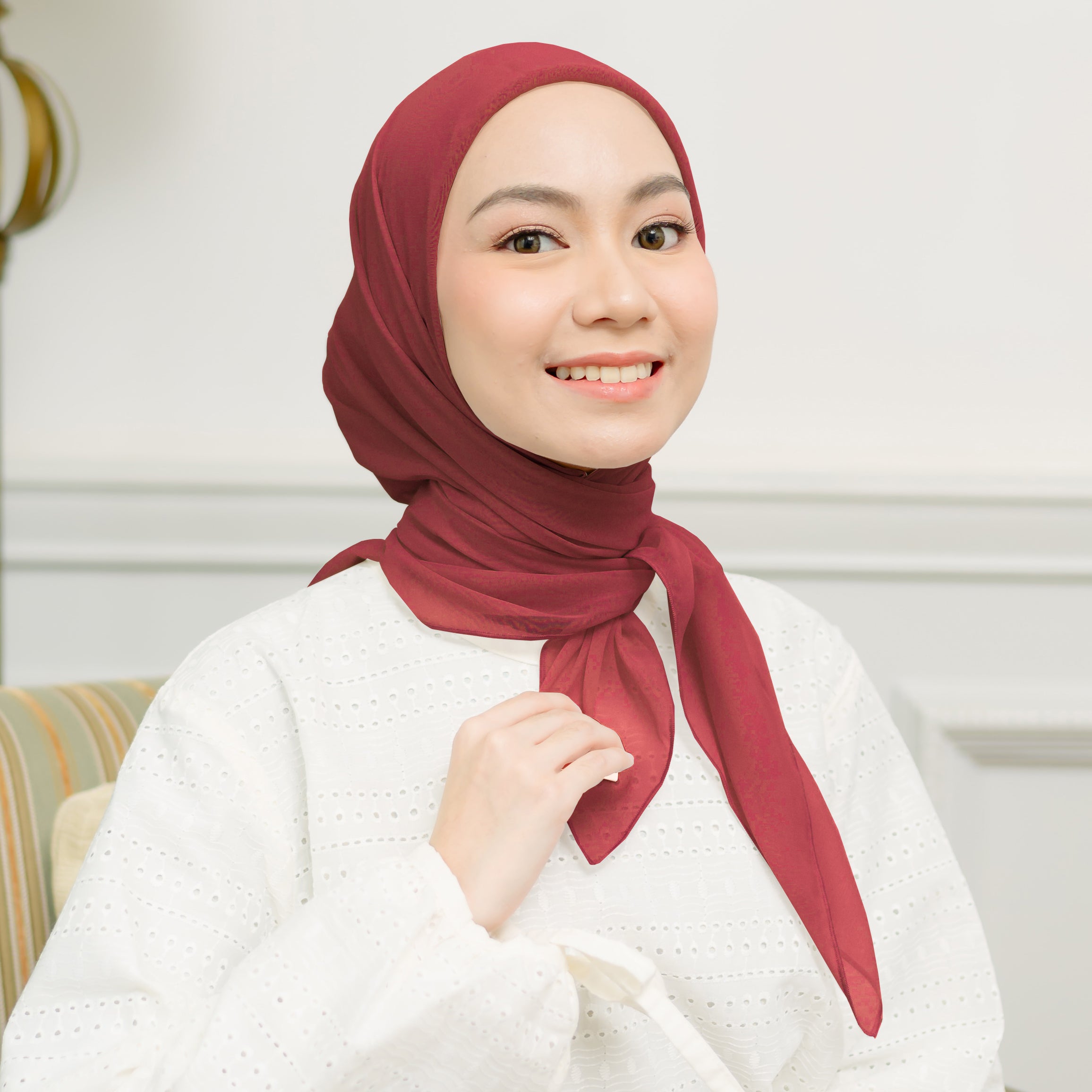 Kirana Paris Plain Japan Maroon – Lozy