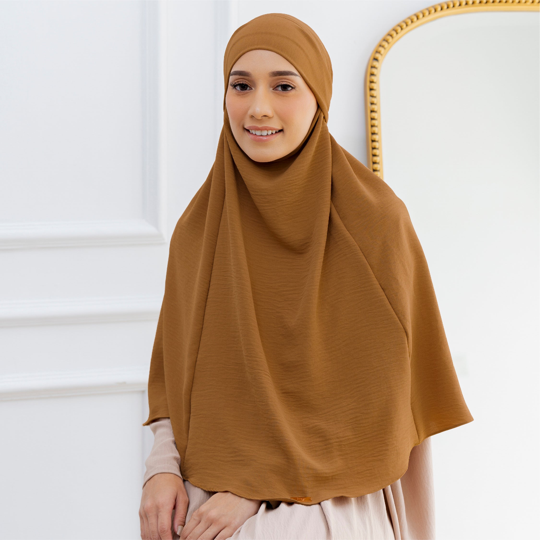 Halima French Khimar Terracotta – Lozy