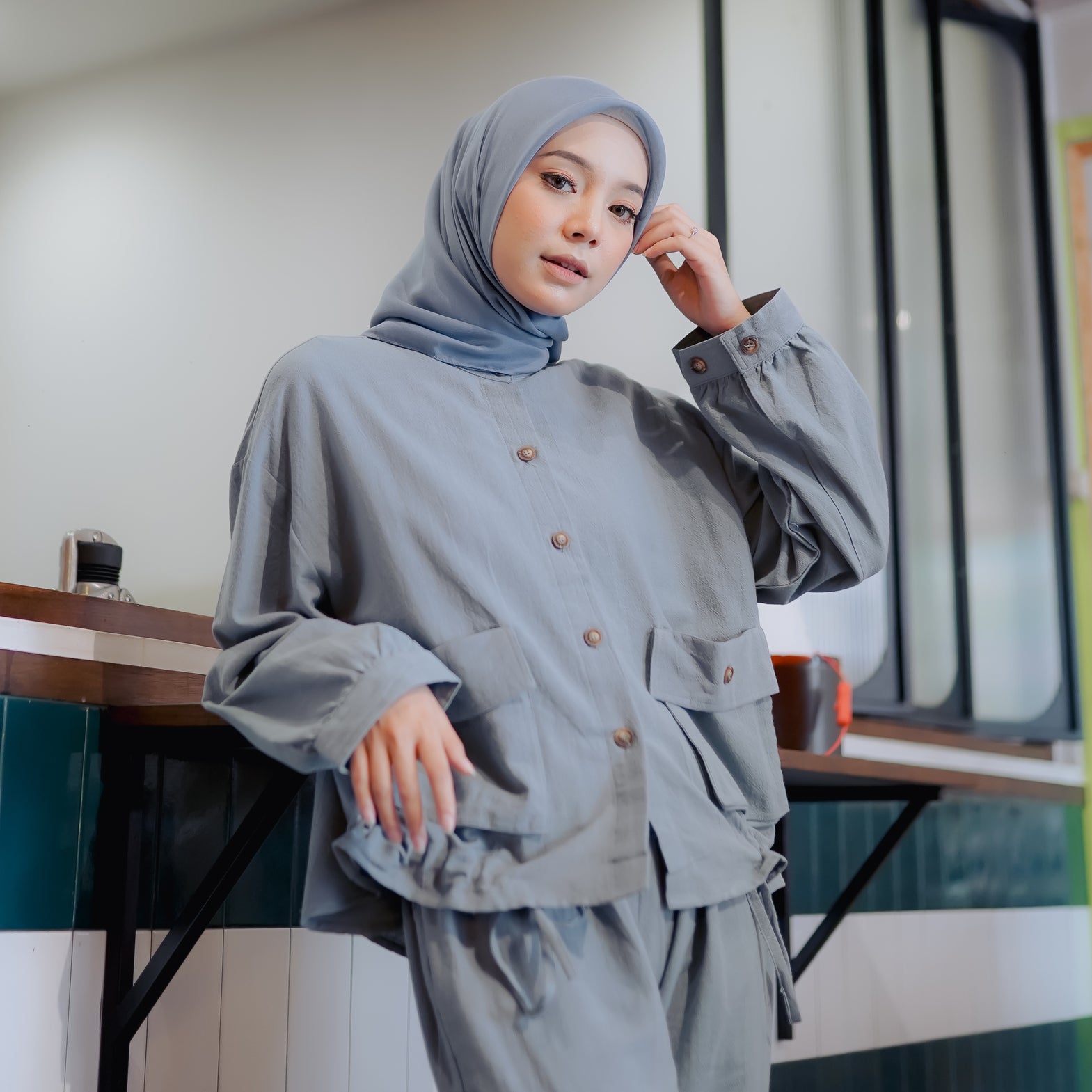 Rumi Tops Blue Pastel – Lozy