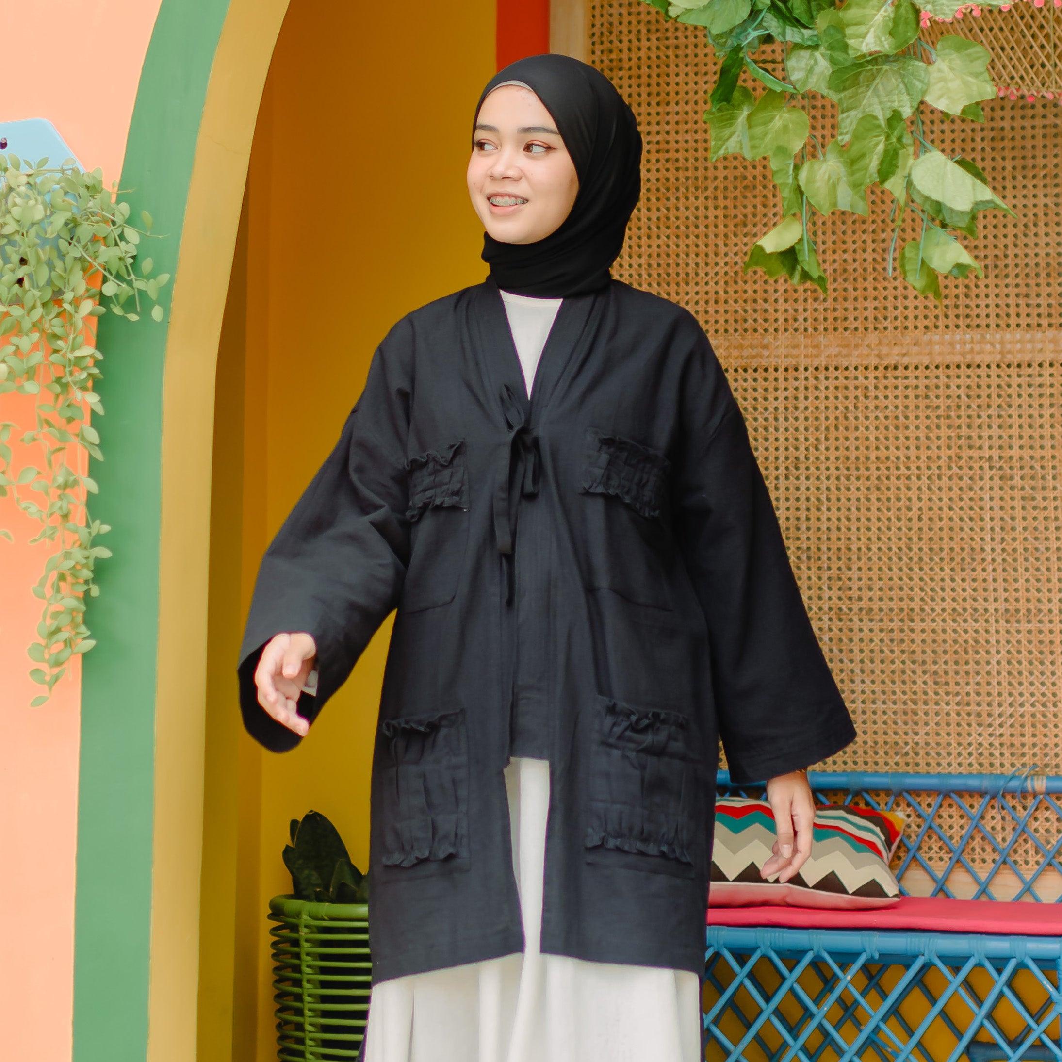 Zyre Outer Black (Outer Cotton Linen) – Lozy