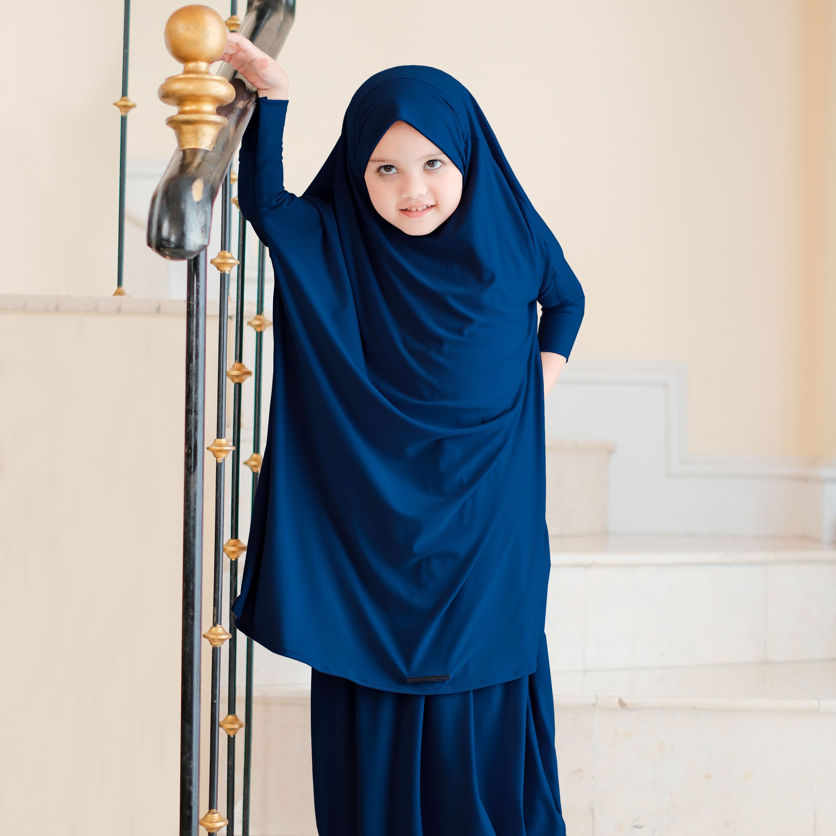 Shameera Prayer Set Kids in Navy 1-2 Tahun (Lozy x Hamidah)