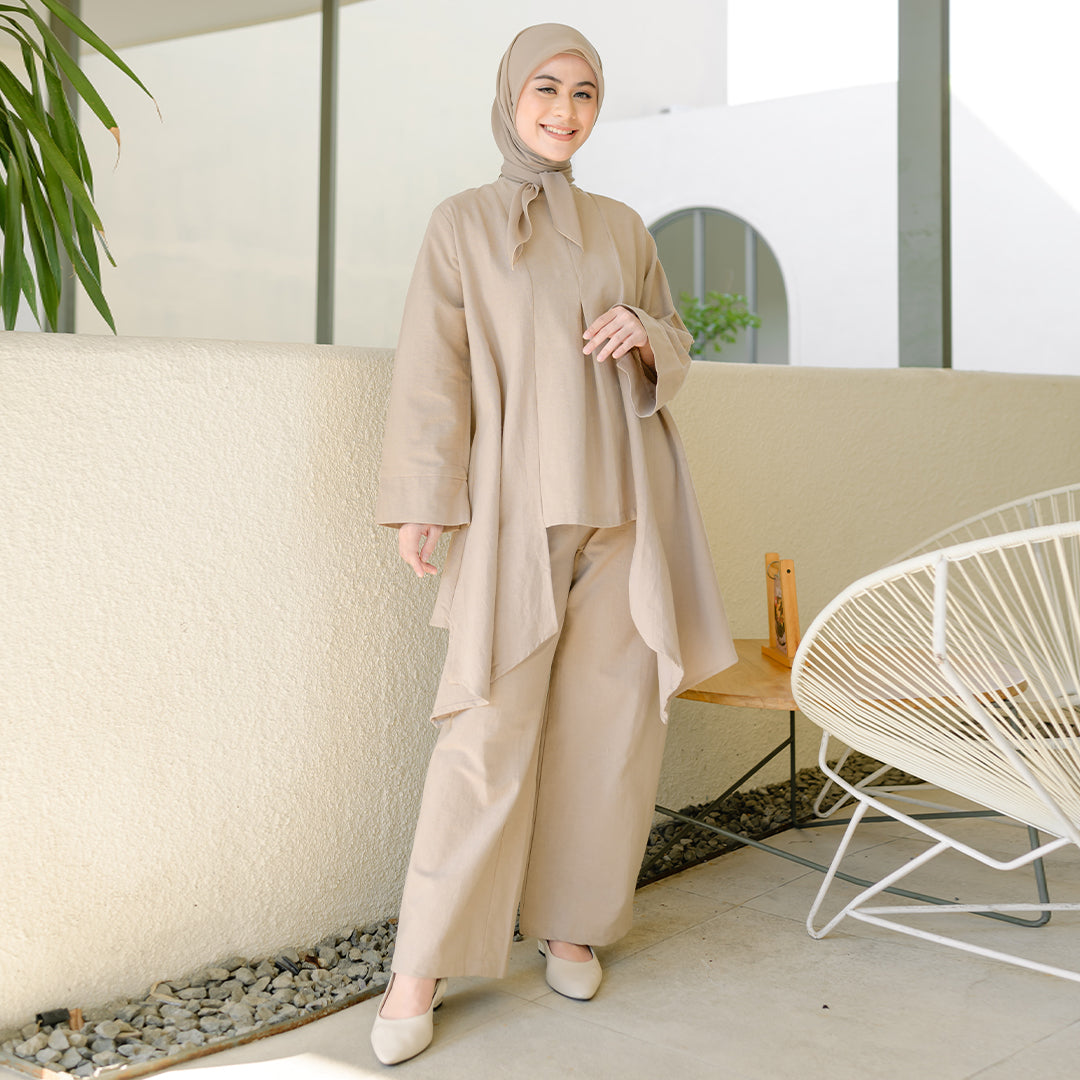 Zara Linen Set Natural – Lozy