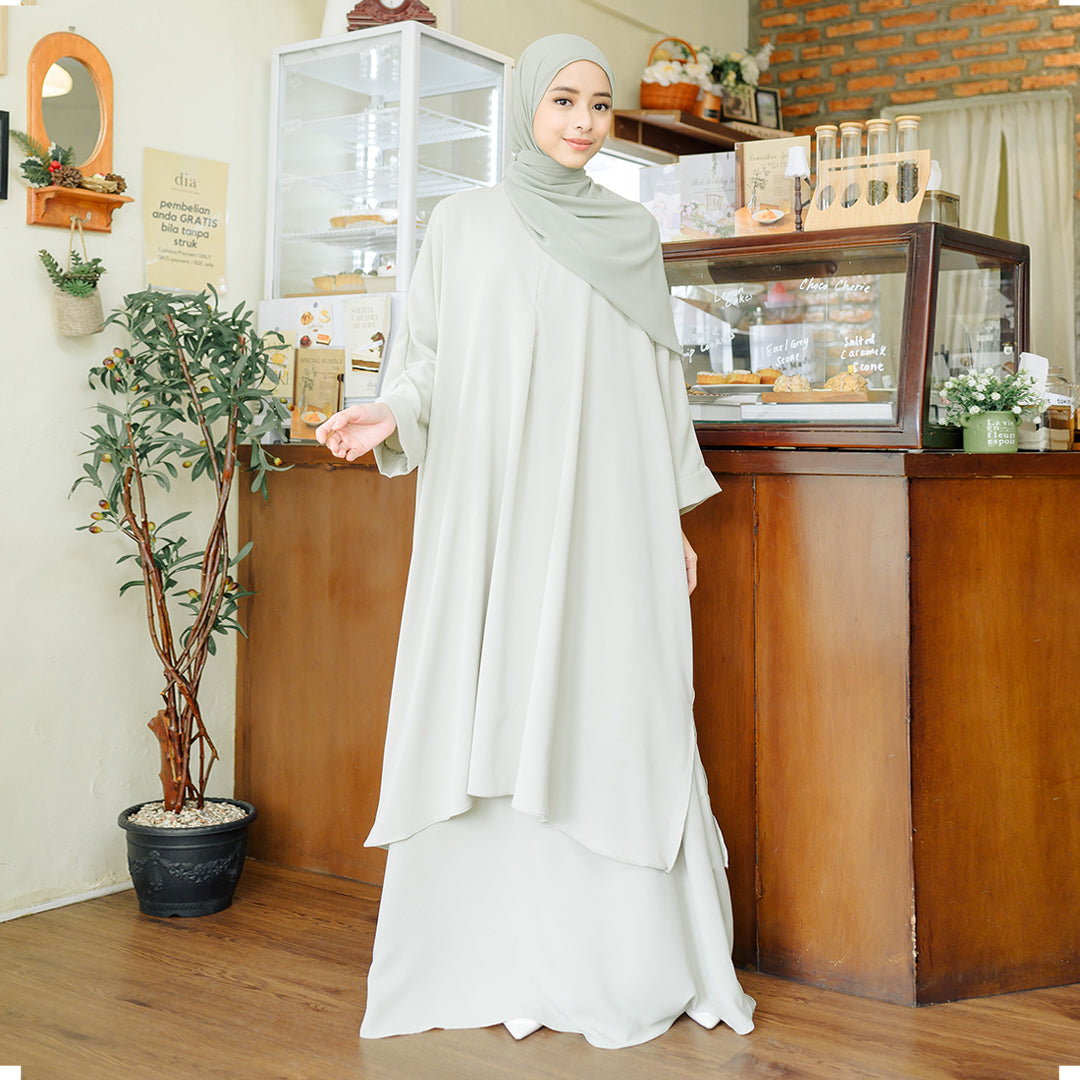 Haifa Tunik Set Matcha (New Material) – Lozy