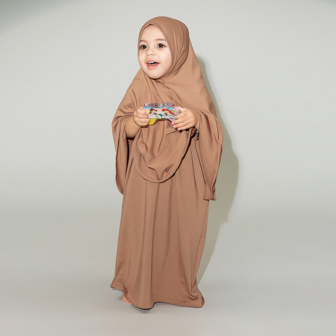 Shameera Prayer Set Kids Series 2 in Hazelnut 1-2 Tahun (Lozy x Hamida