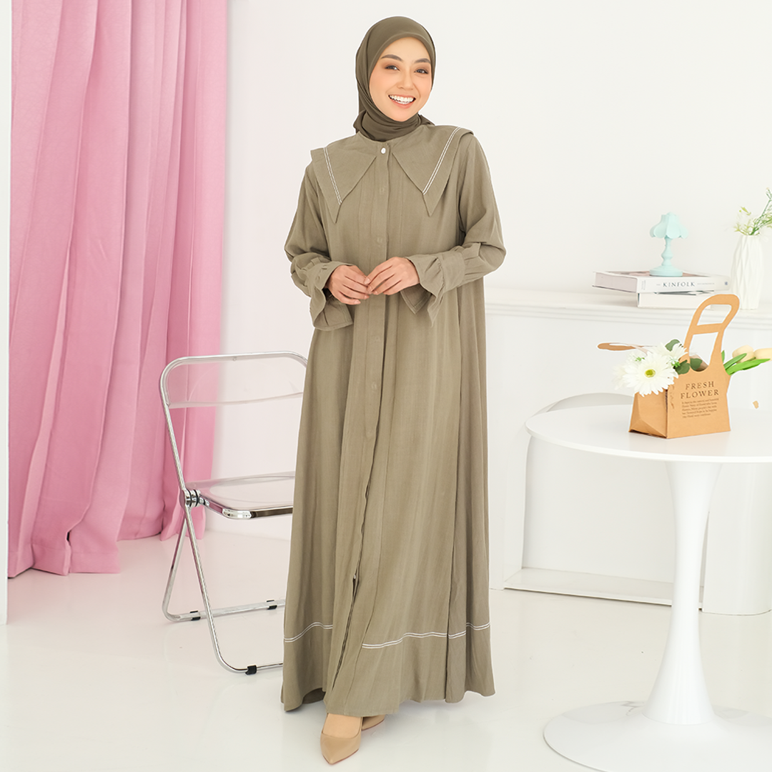 Harumi Dress Soft Army – Lozy