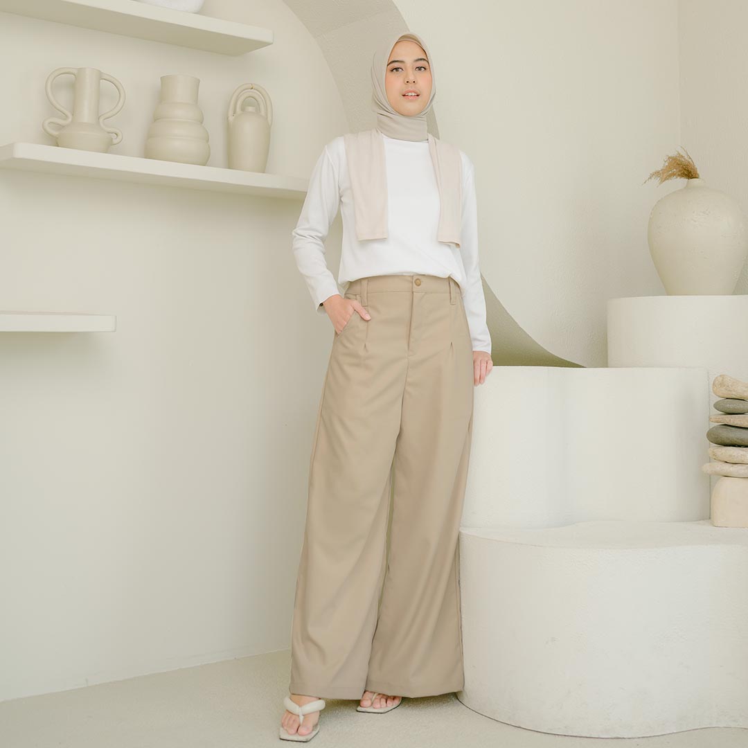 Mona Pants Khaki S – Lozy