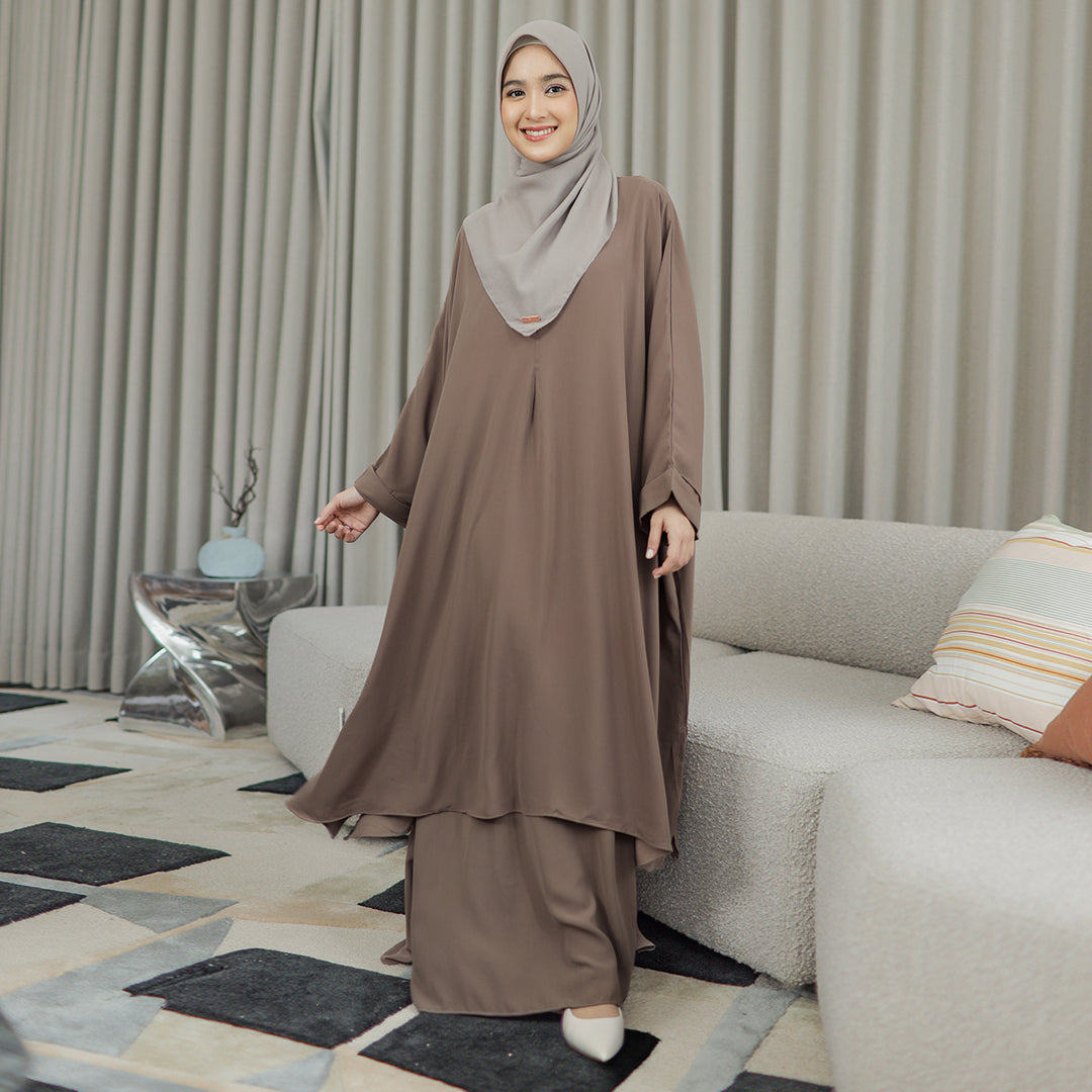 Haifa Tunik Set Choco – Lozy