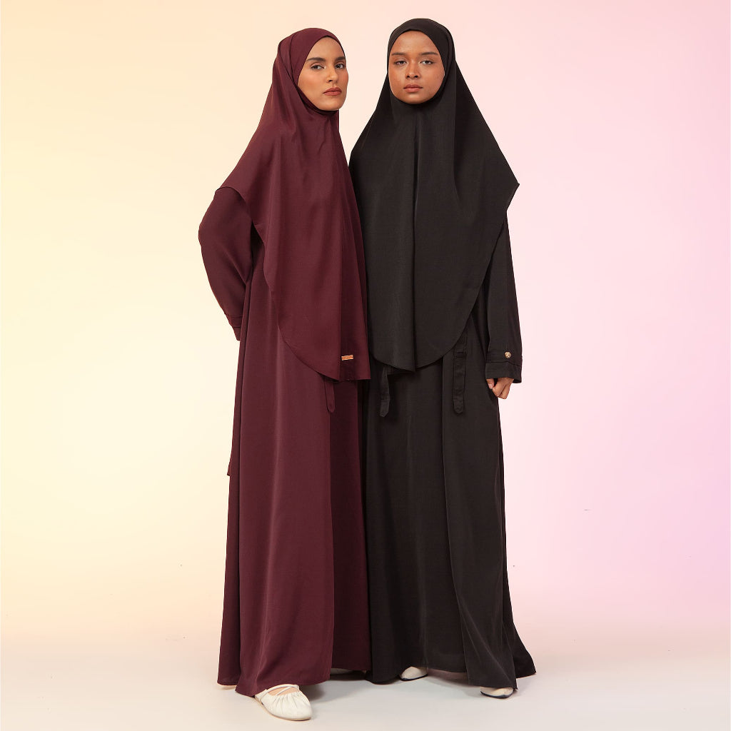 Amara Abaya Set (Gamis Abaya Set Khimar Haji dan Umrah) – Lozy