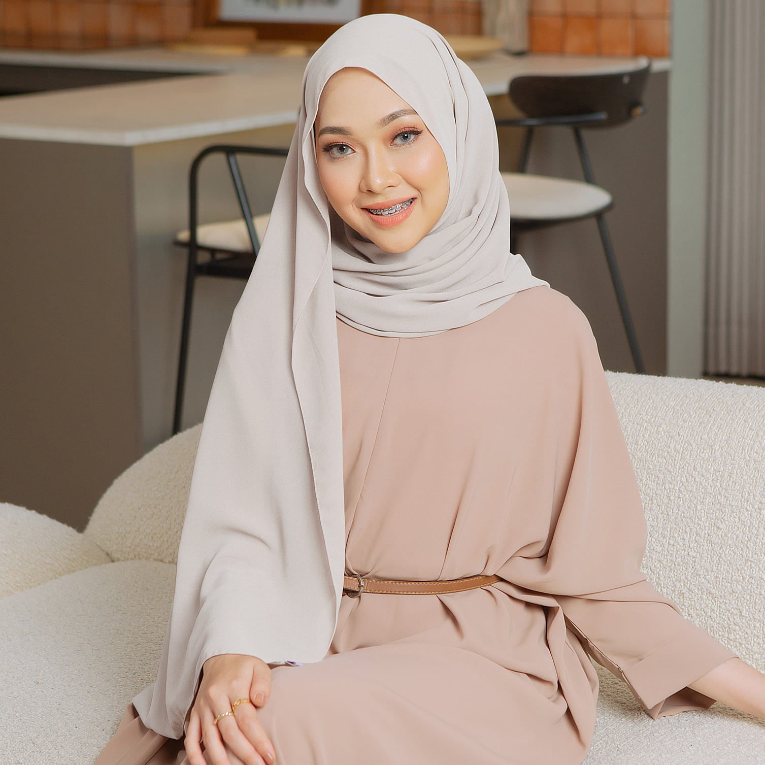 Bawal Inner Shawl Ivory – Lozy