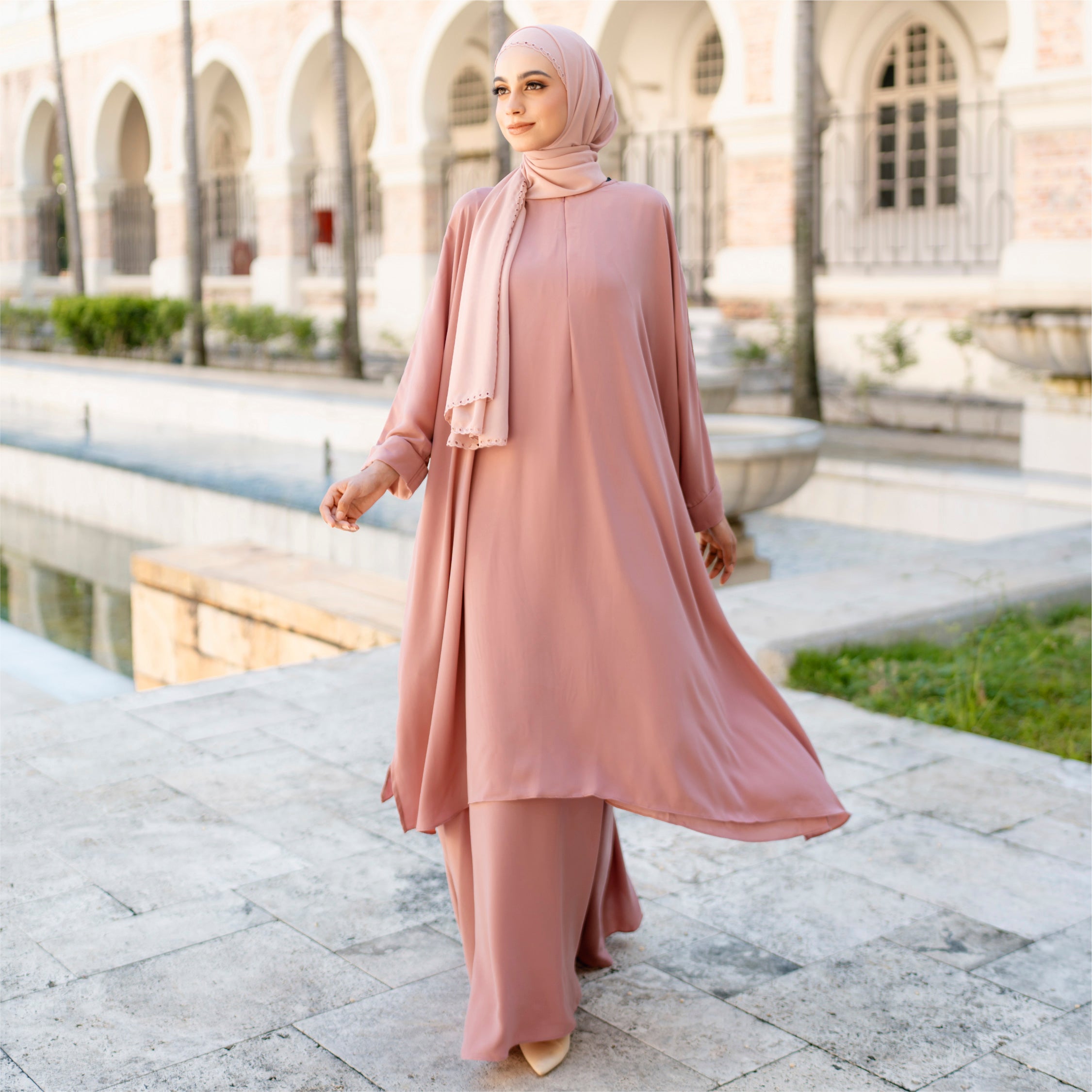 Haifa Tunik Set Mauve – Lozy