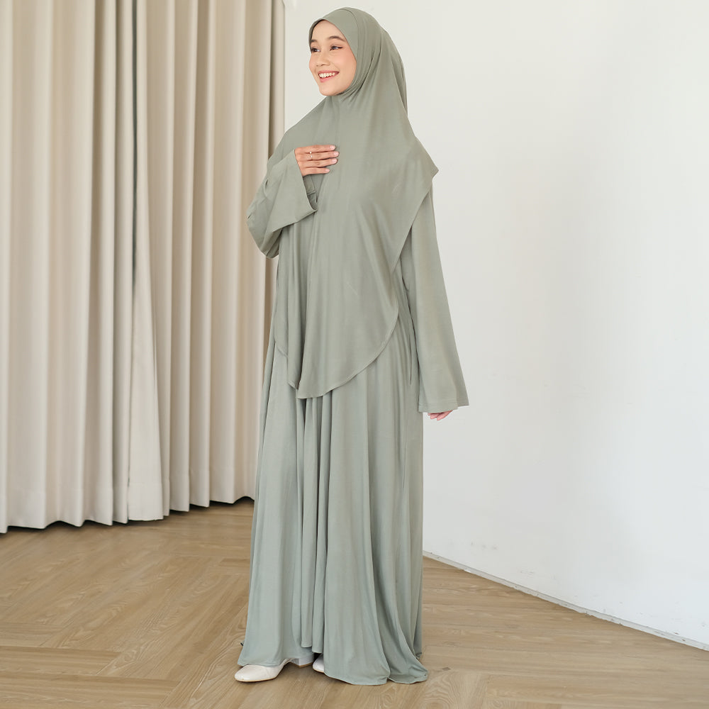 Saira Abaya Set Sage – Lozy
