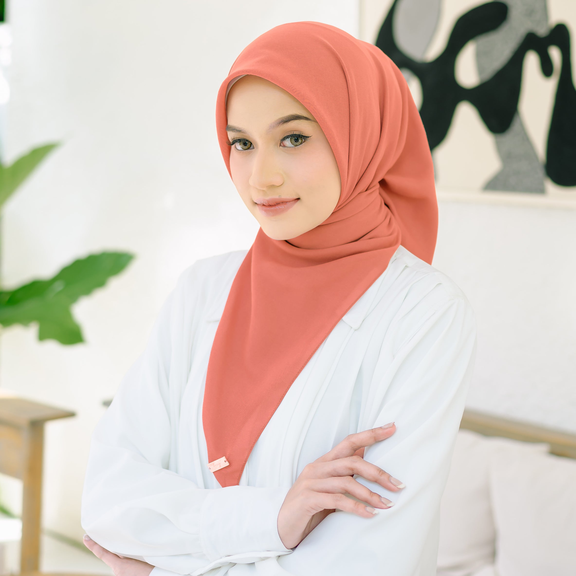 Haraa Voal Plain Brick – Lozy