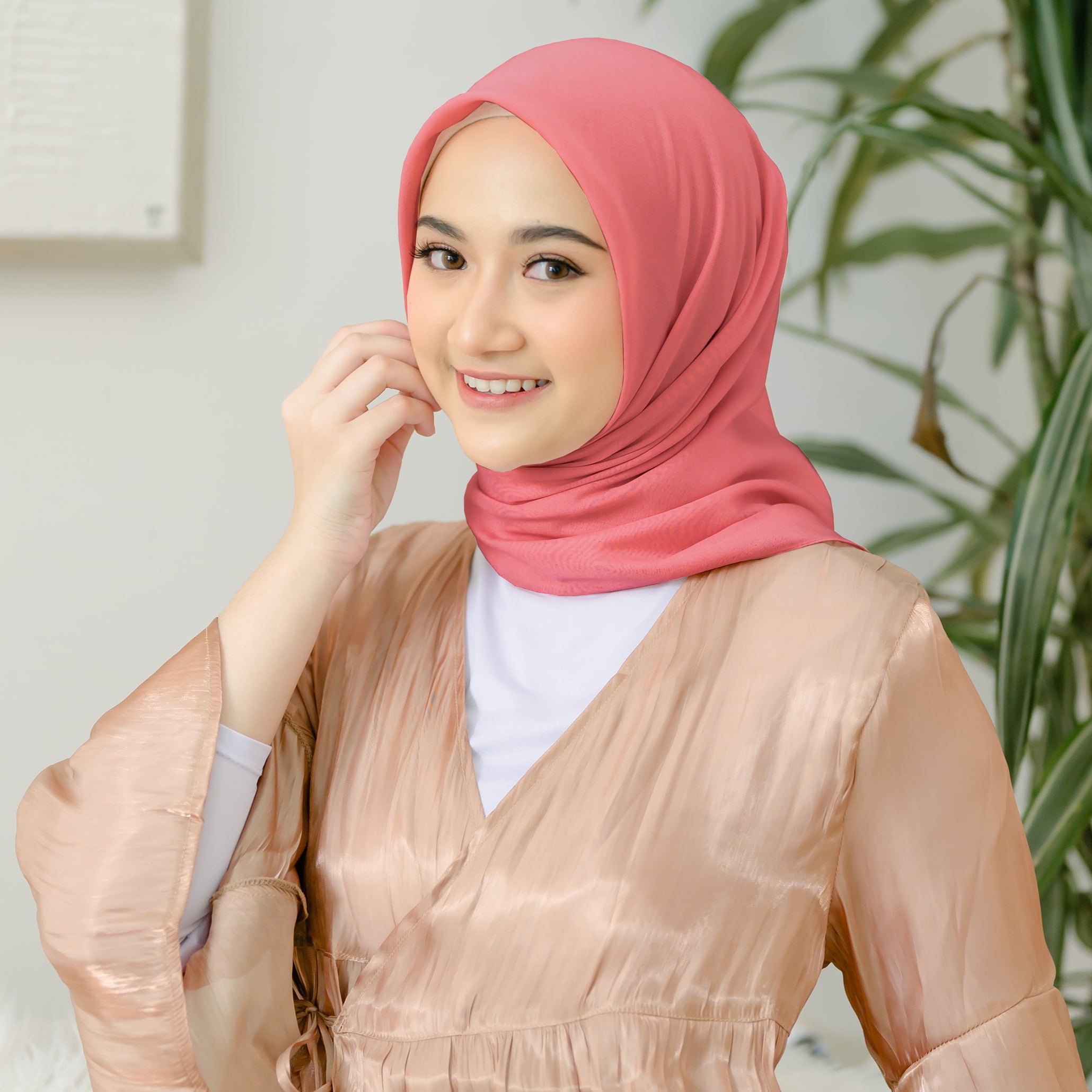 Haraa Voal Plain Rapture Rose – Lozy