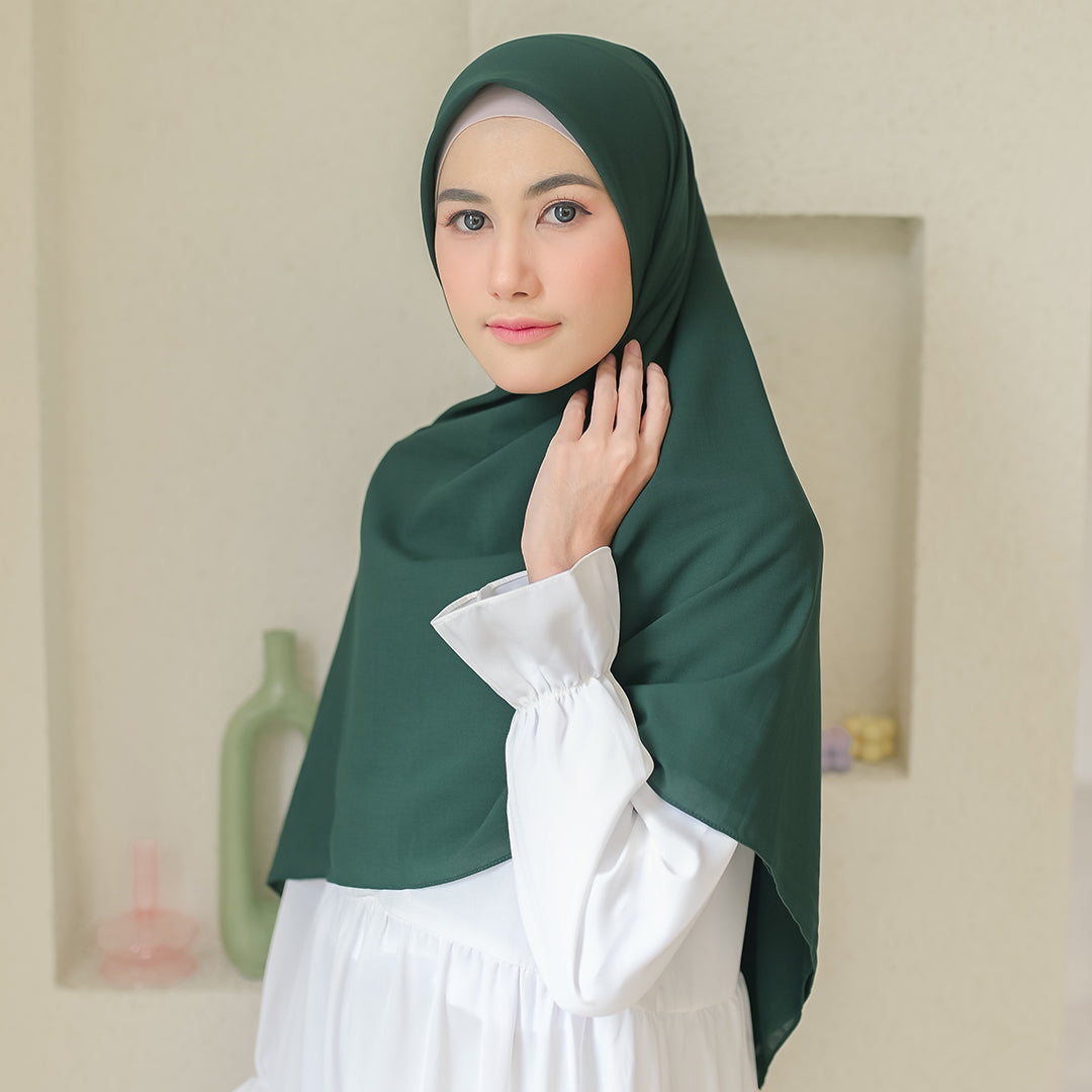 Detaa Square Syari (Hijab Segiempat Syari) Green Bottle – Lozy