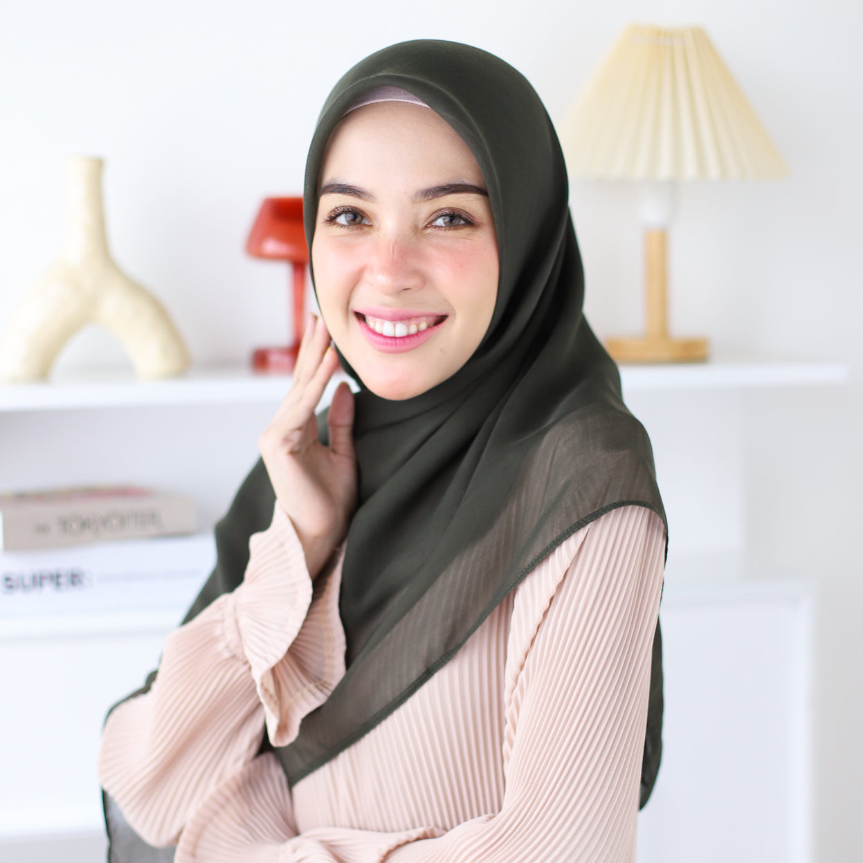 Seza Square (Hijab Paris Premium) Dove Army – Lozy