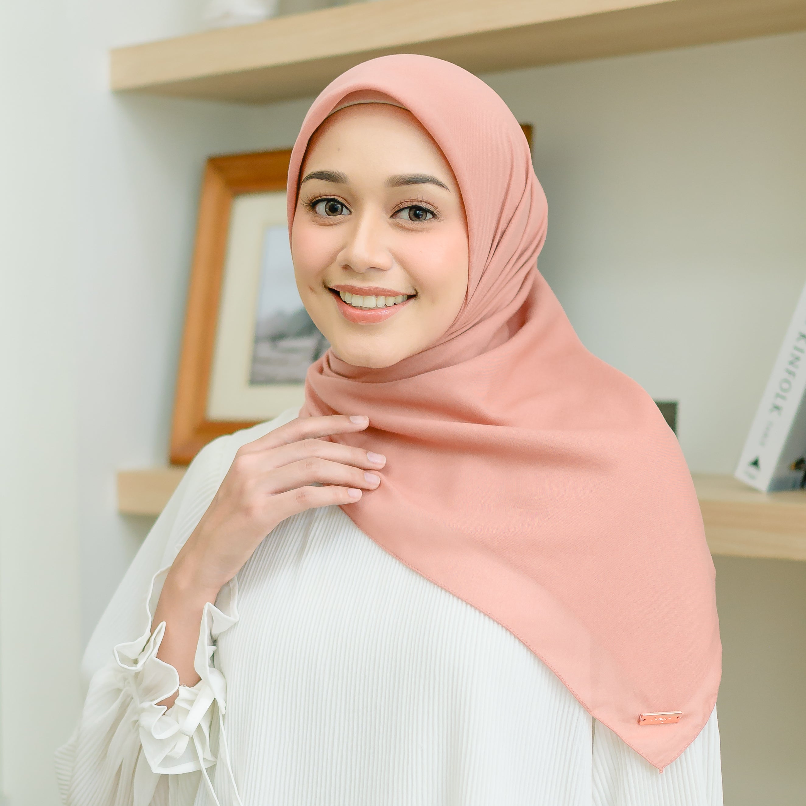 Haraa Voal Plain Pink Pastel – Lozy