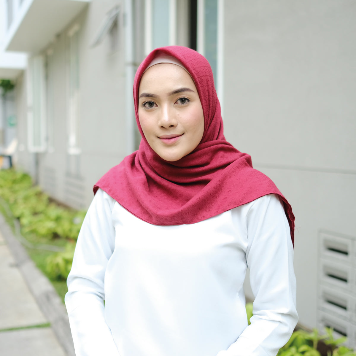 Waffle Square Light Maroon – Lozy